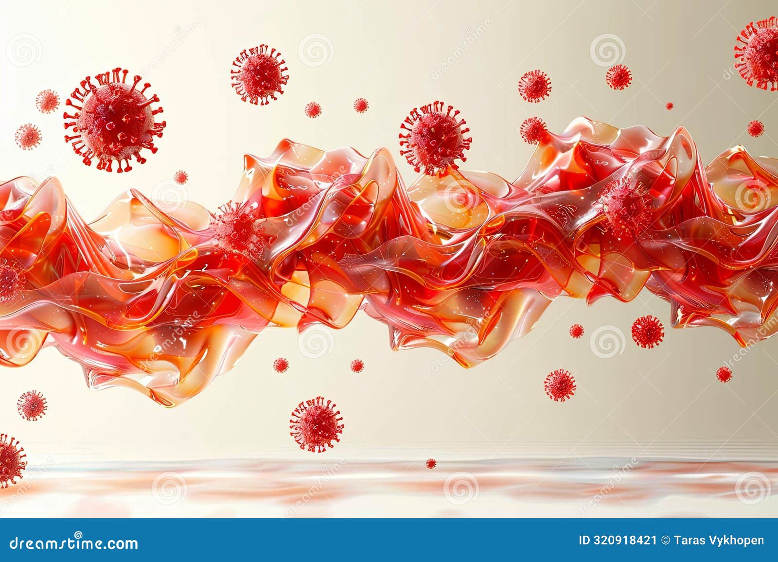 3D Models of the Hepatitis Virus in Motion, Abstraction. World ...