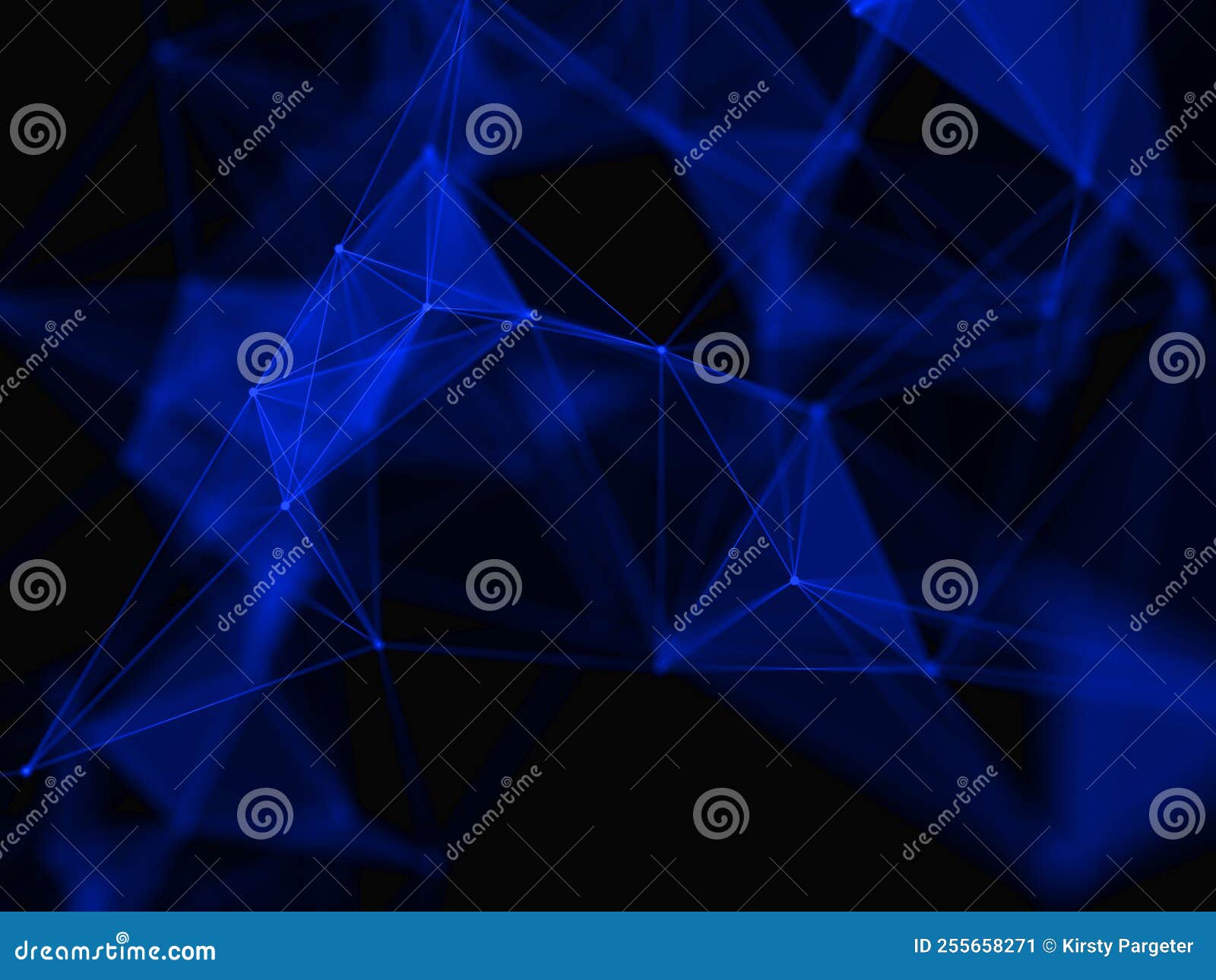 3D Modern Background with Low Poly Plexus Design Stock Illustration ...