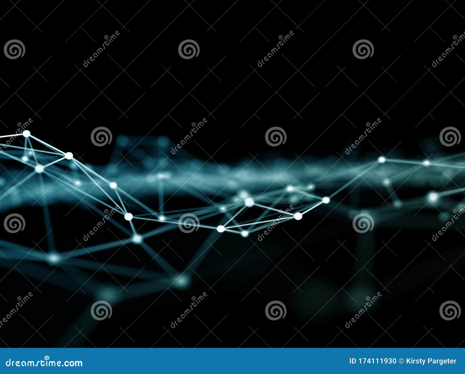 3D Modern Plexus Design with Connecting Lines and Dots Stock ...