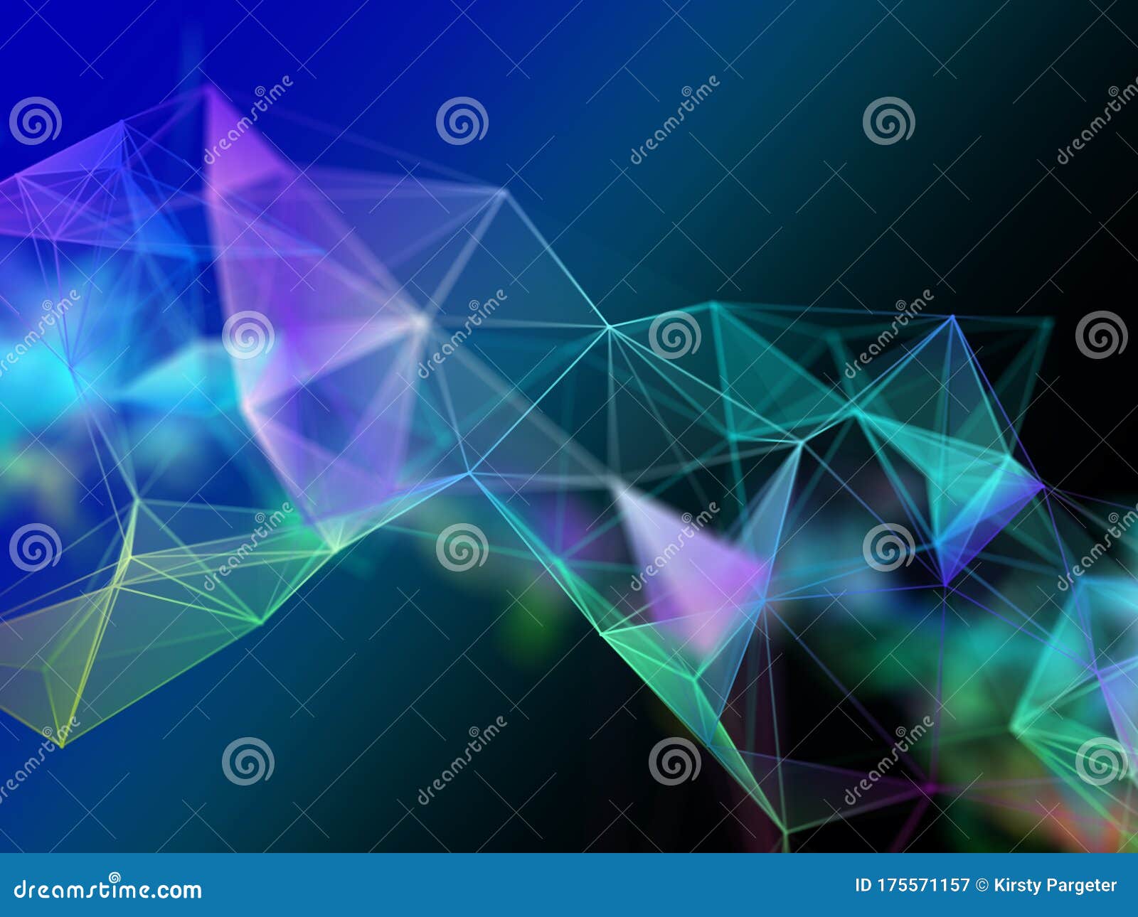 3D Modern Plexus Design. Network Communications. Modern Techno Stock ...