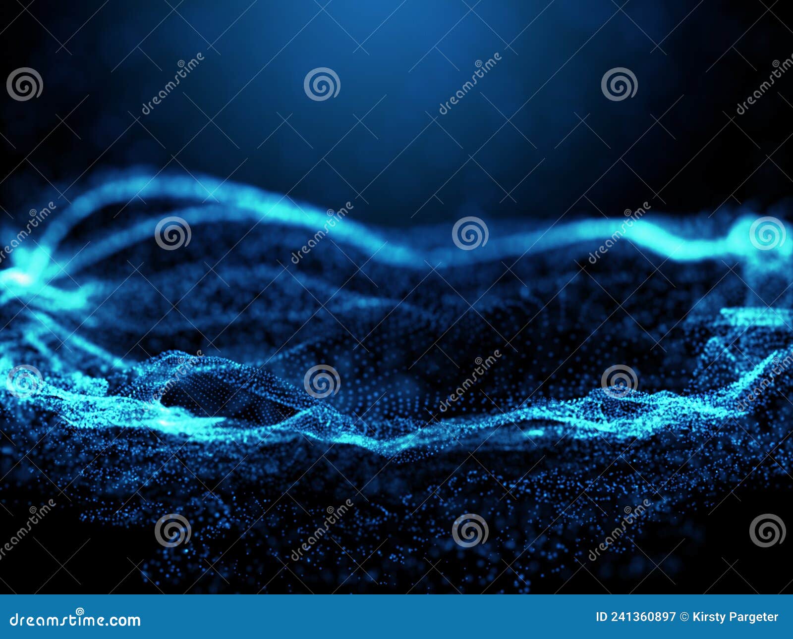 3D Modern Technology Background with Digital Particles Design Stock ...