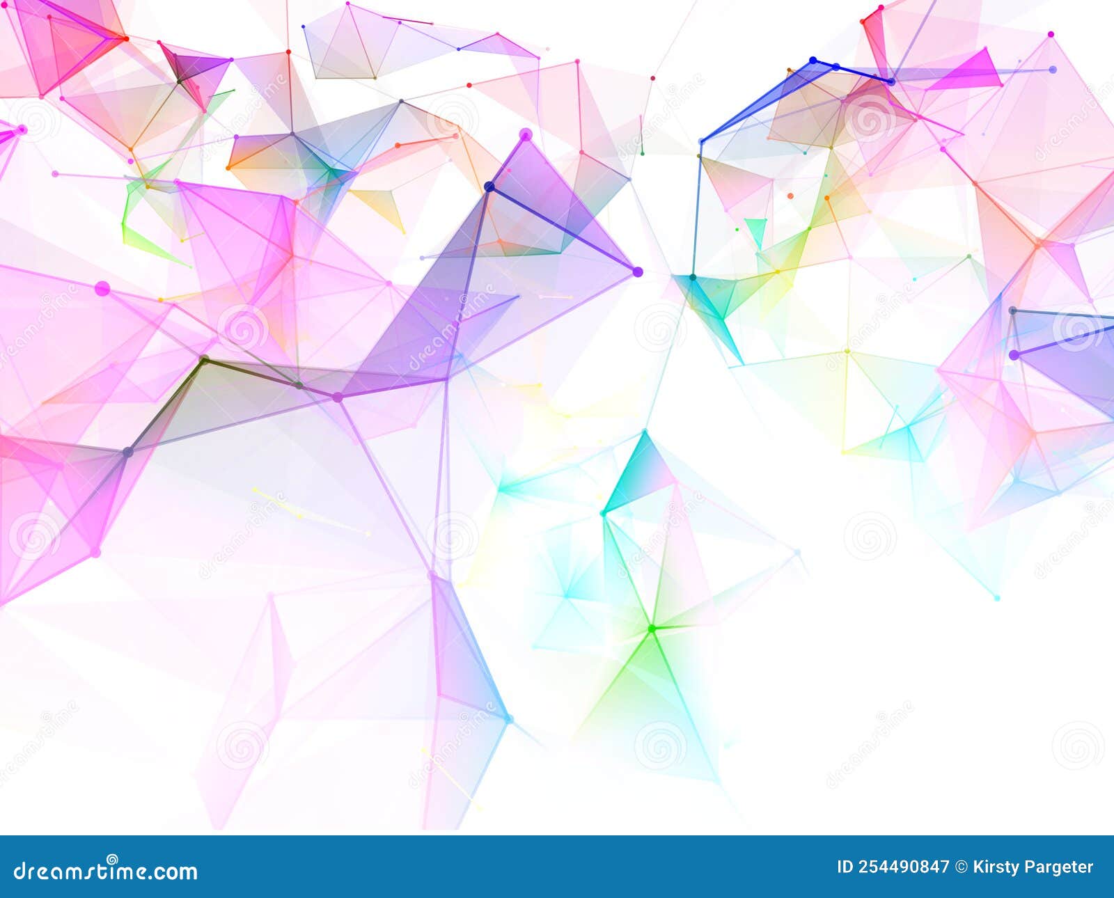 3D Modern Technology Background with Plexus Design Stock Illustration ...