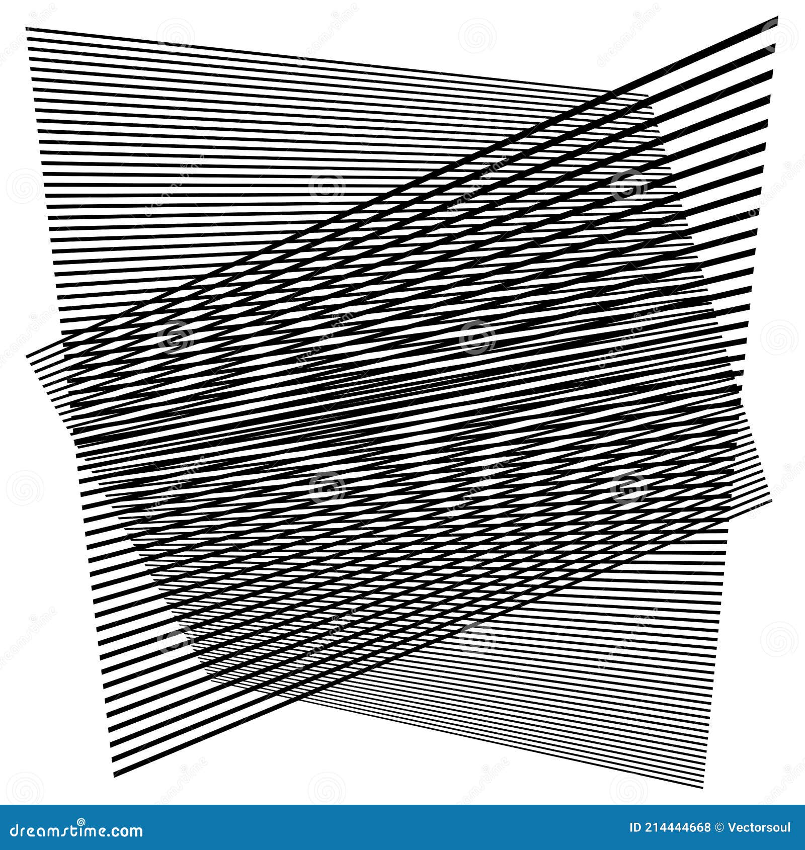 3D Moire Grid Mesh. Tilted, Skew Intersecting Lines Pattern Vector ...