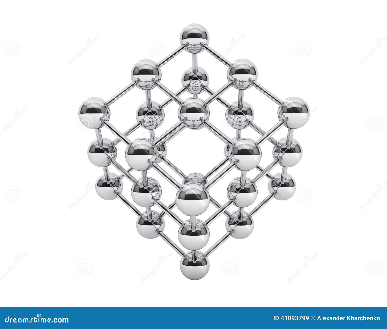 3d Molecular Structure As Cube Royalty-Free Stock Photo | CartoonDealer ...