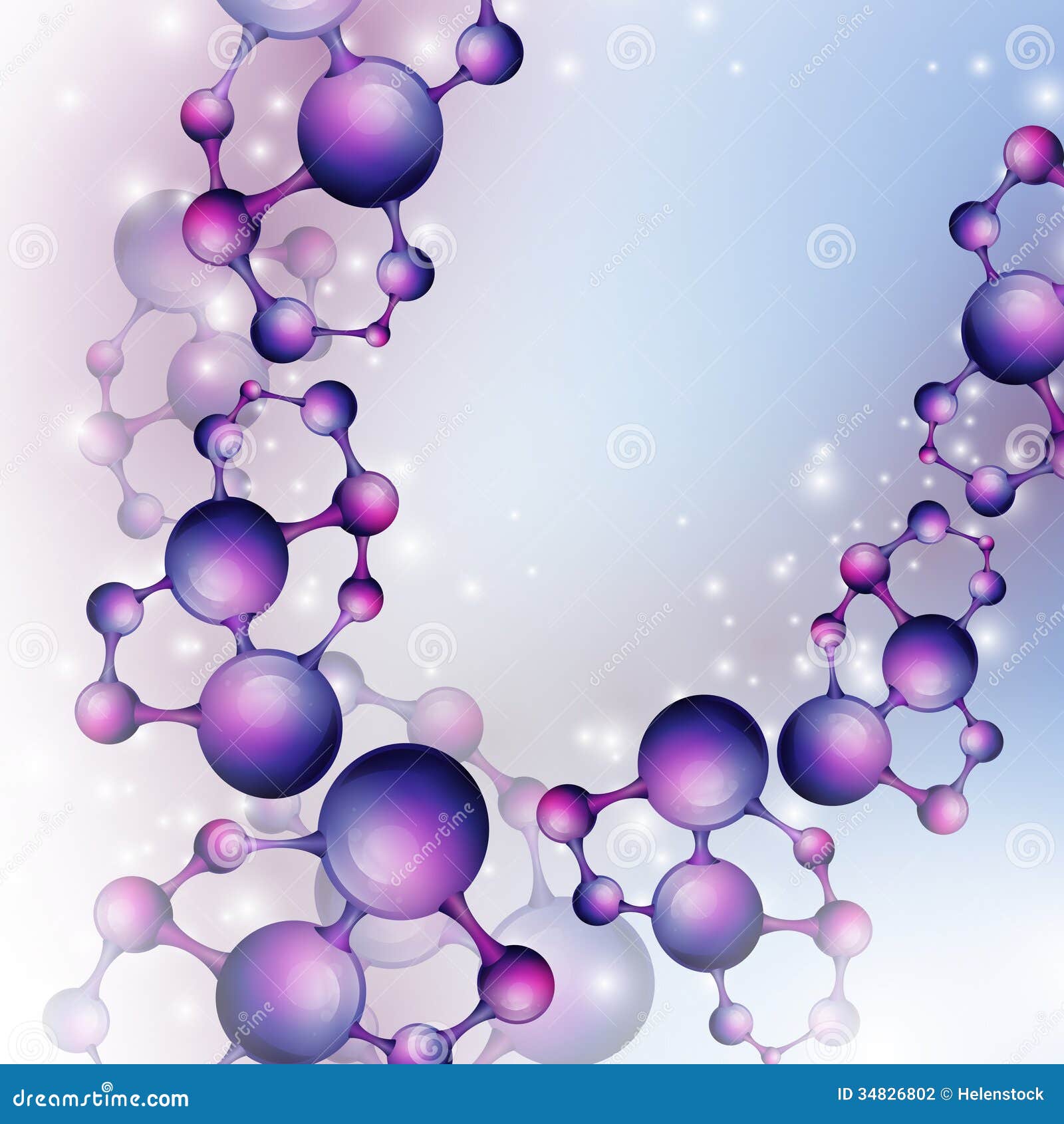 3d Molecule Background. stock vector. Illustration of biology - 34826802