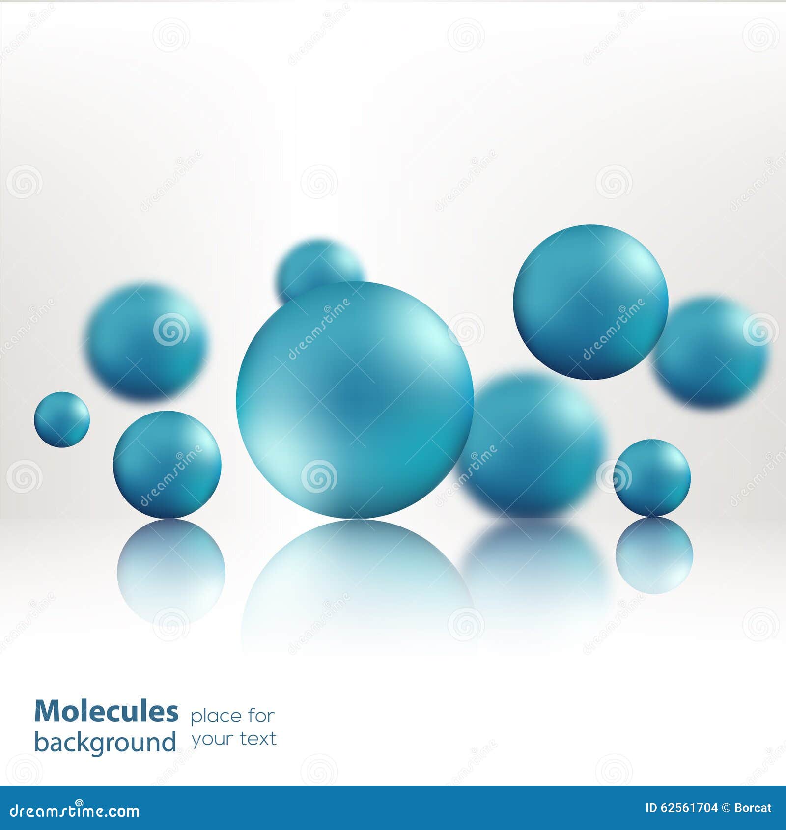 3d Molecule Model Creative Design Stock Vector - Illustration of ...