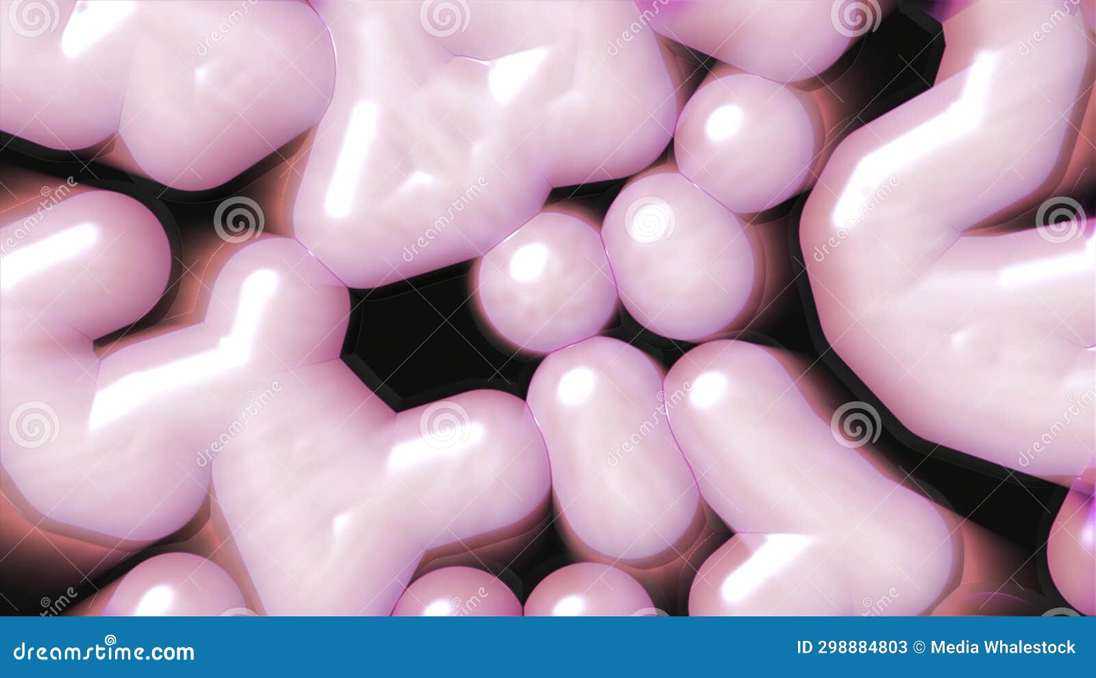 3d Molecules with Changing Parts. Motion. Liquid Flashing Parts of ...