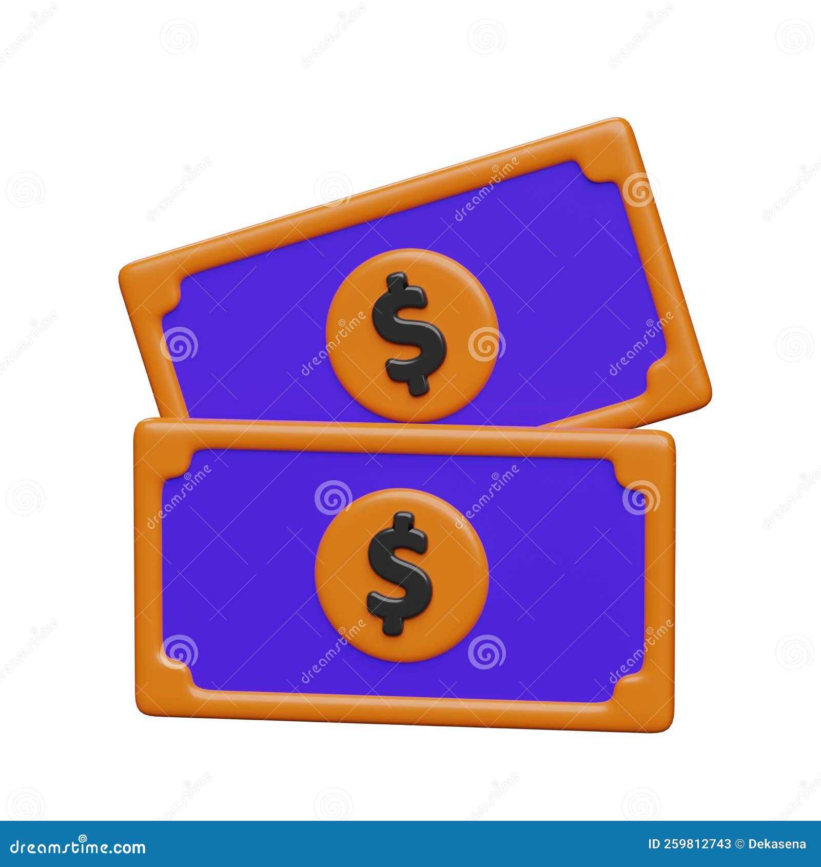 3d Money Cartoon for E-commerce Stock Illustration - Illustration of ...