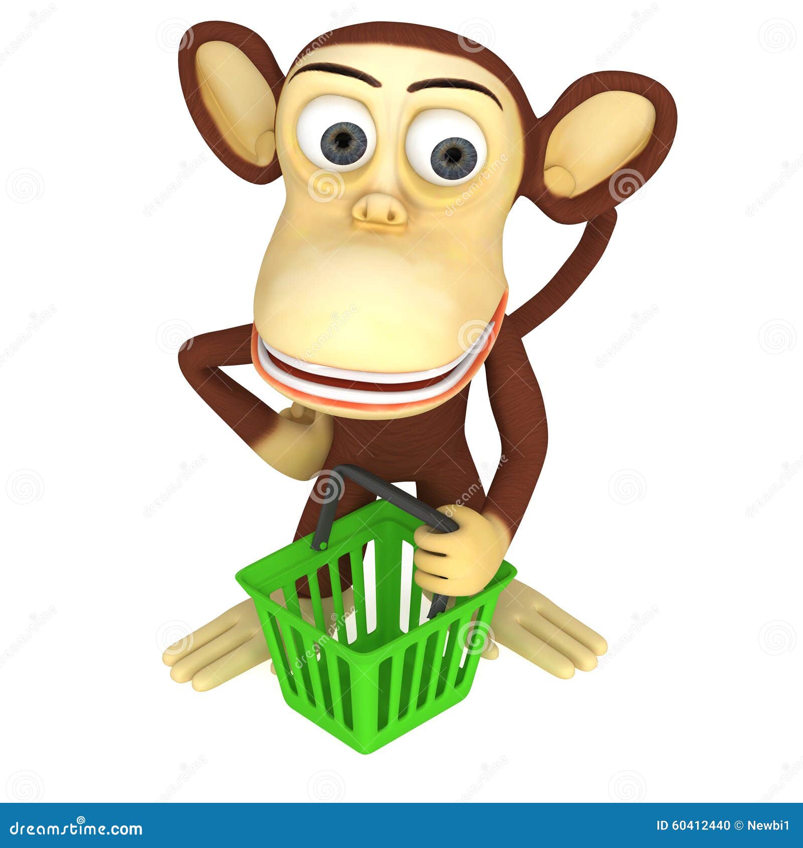 Shopping Monkey With Packages. Cartoon Vector | CartoonDealer.com ...
