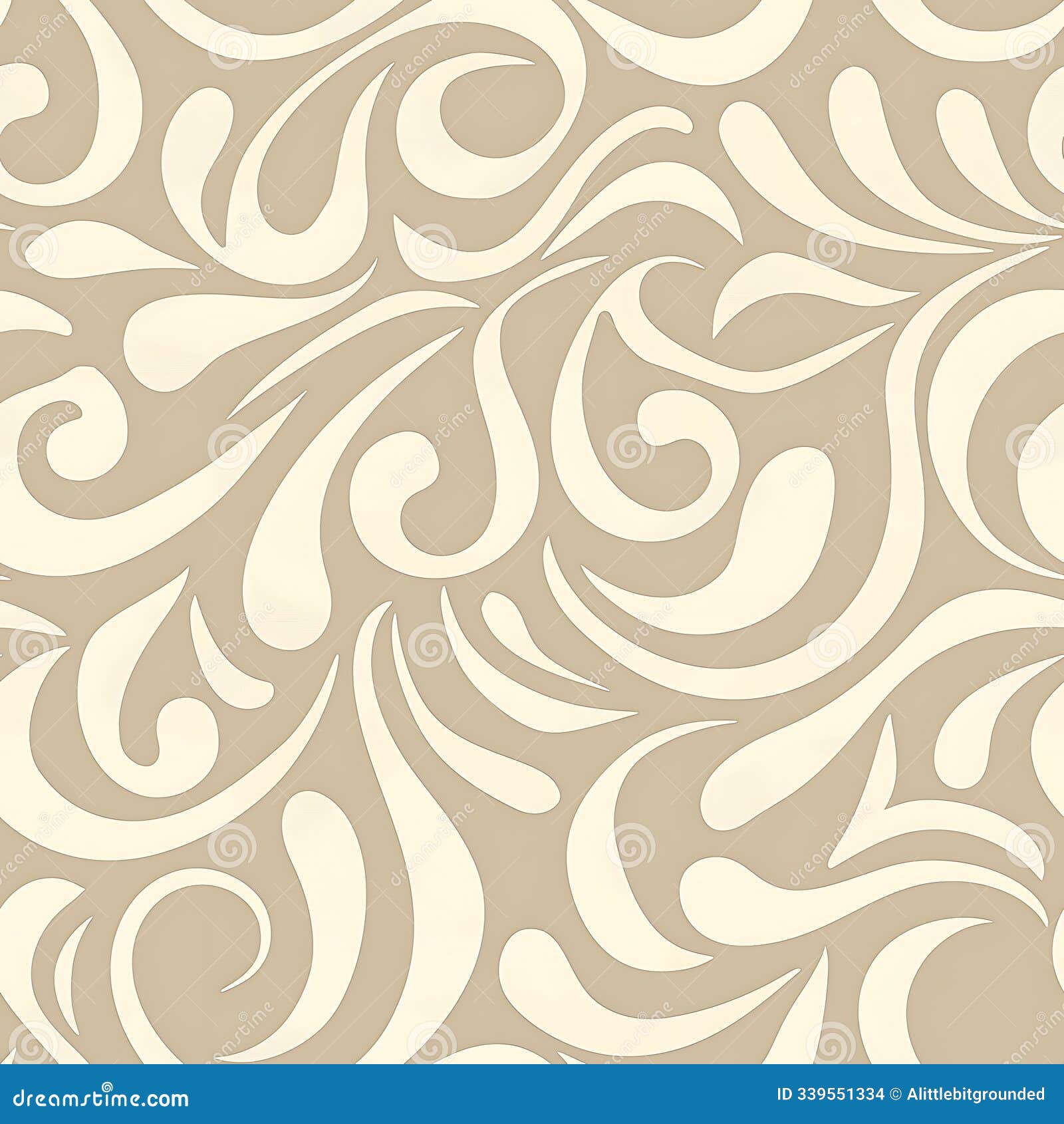 3D Monochromatic Ivory Seamless Tile Stock Illustration - Illustration ...