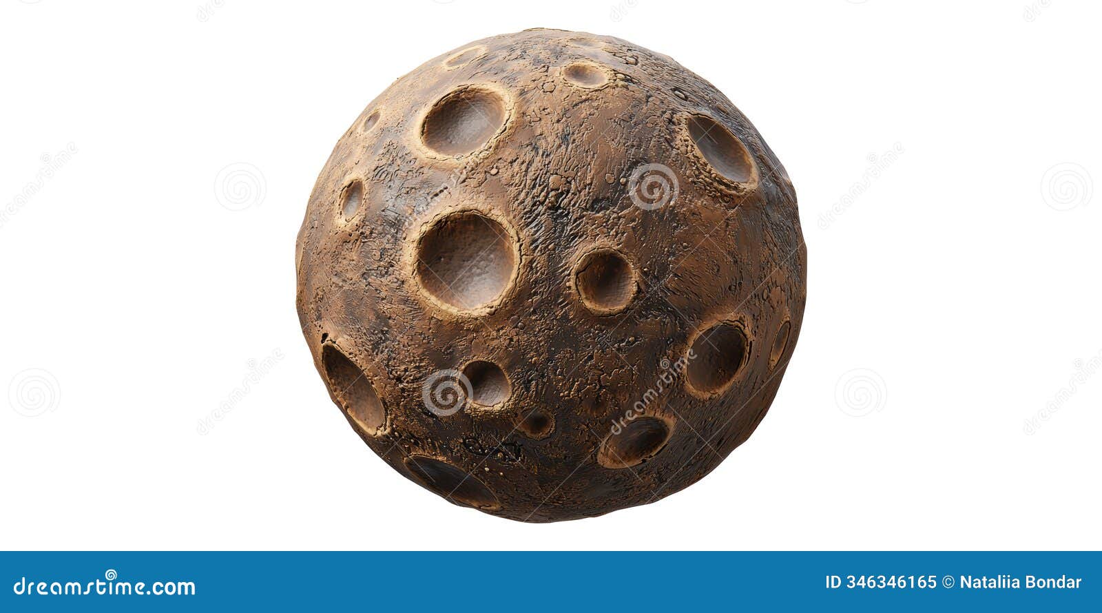 3D Moon Crater Illustration Isolated on Transparent Background Stock ...