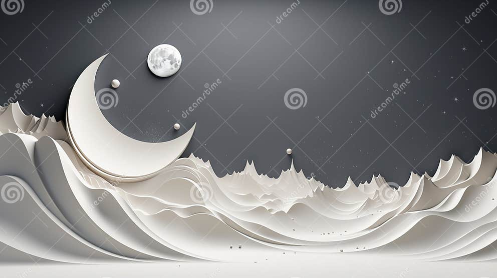 3D moon design stock image. Image of happy, abstract - 298459889