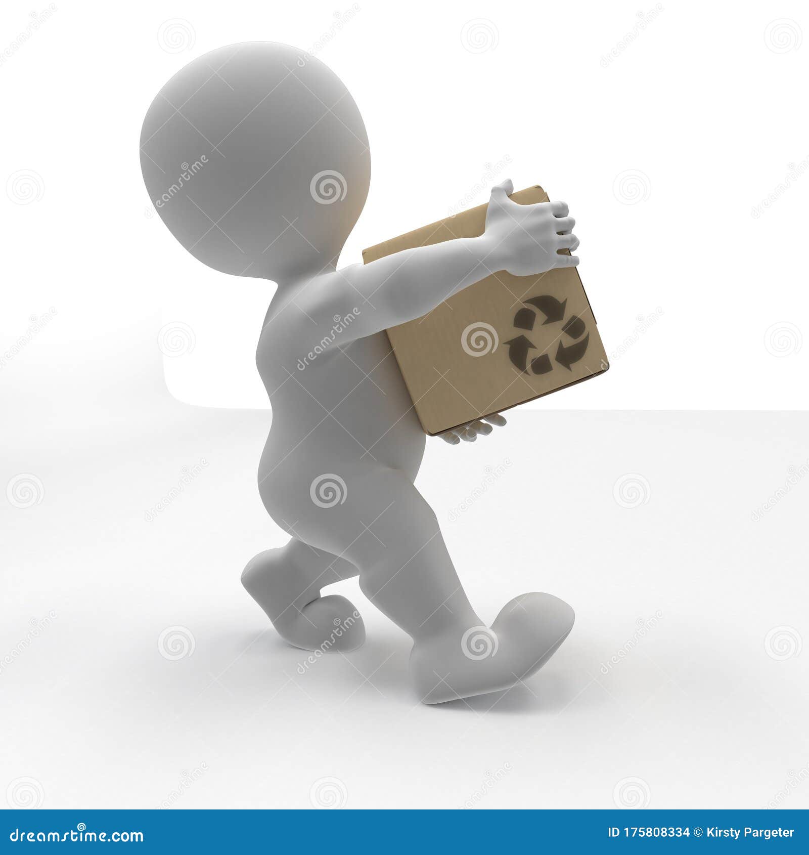 3D Morph Man Carrying Boxes Royalty-Free Stock Photo | CartoonDealer ...