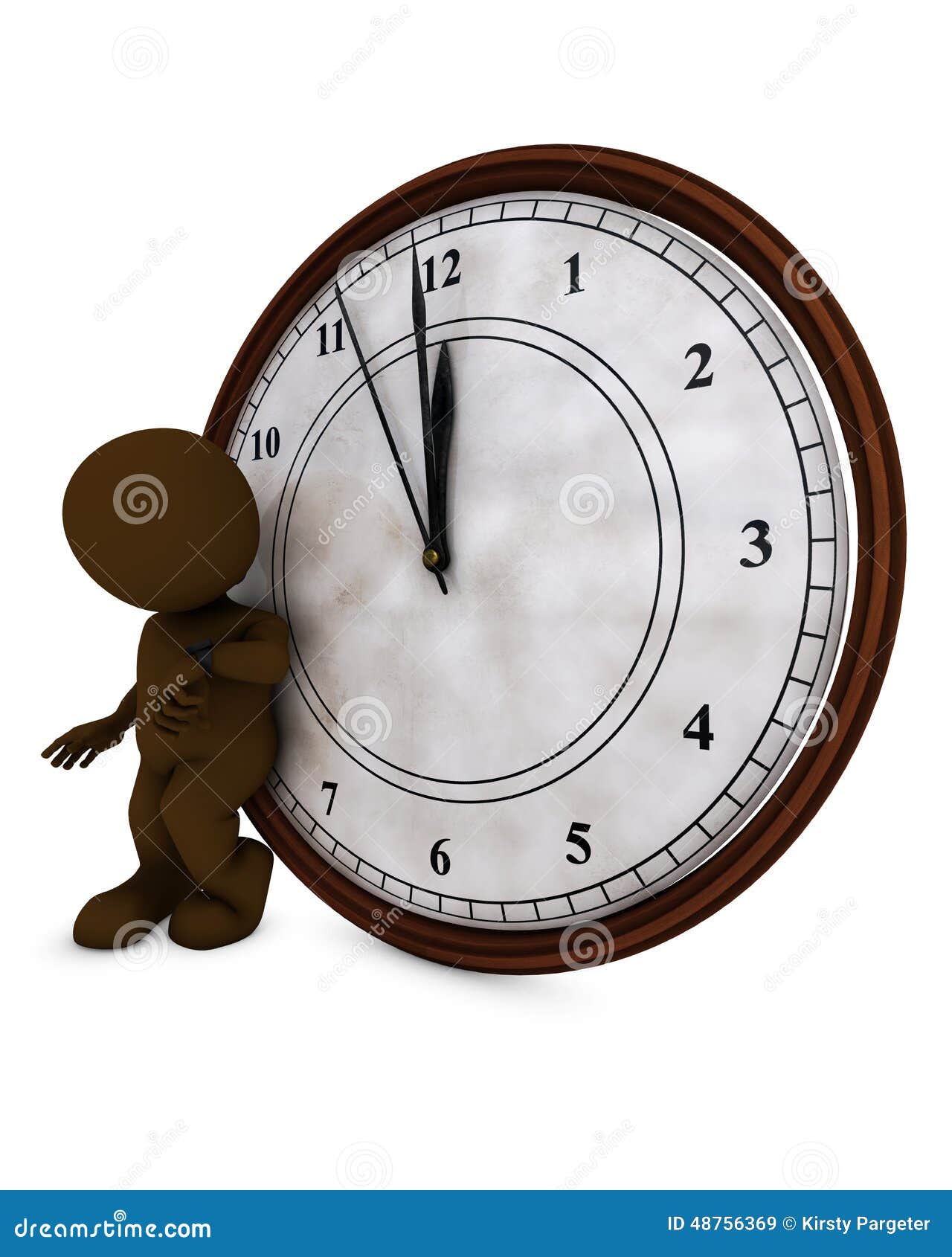 Clock. Midnight Stock Illustration | CartoonDealer.com #2766130