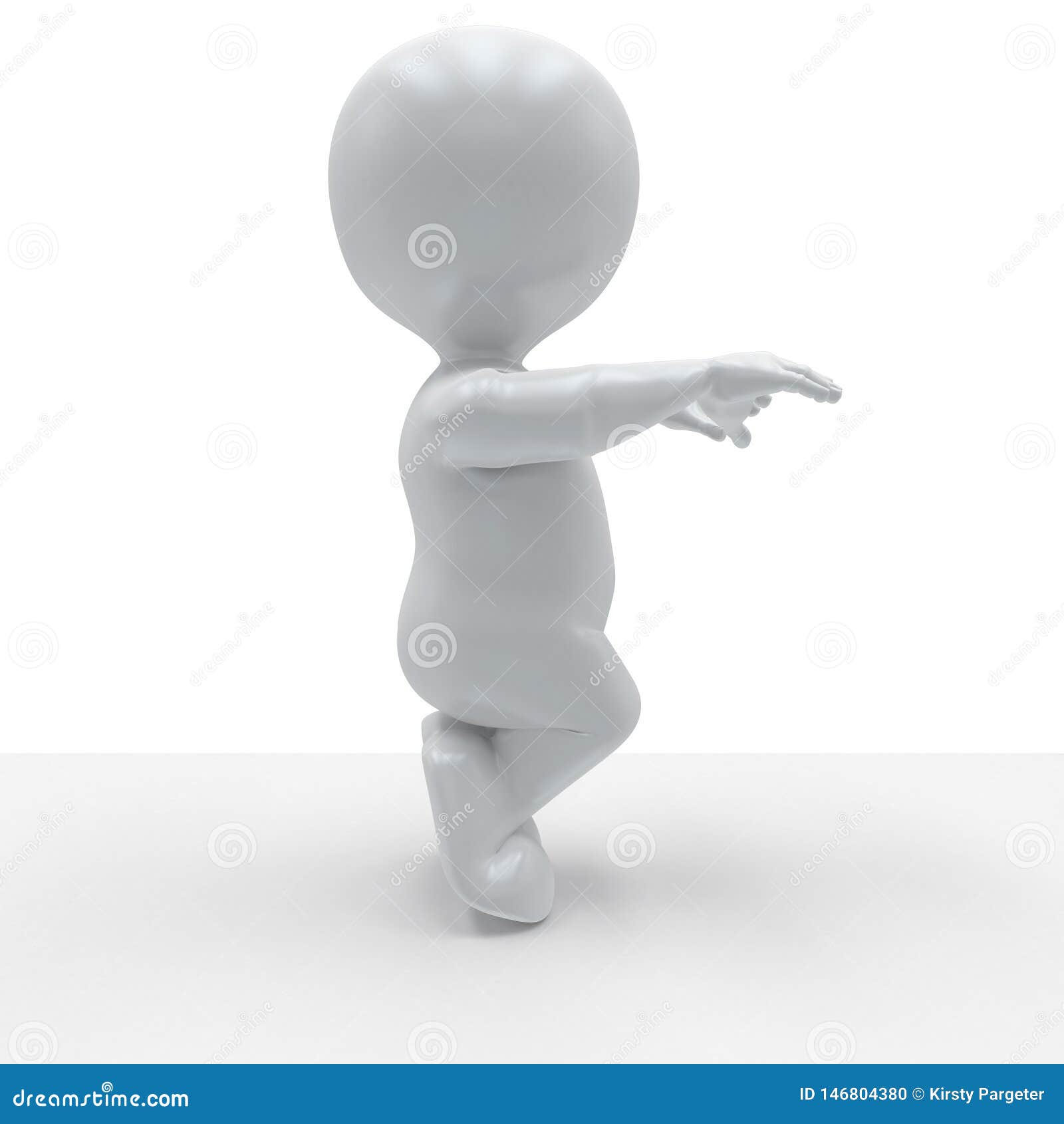 3D Morph Man in yoga pose stock illustration. Illustration of crane ...