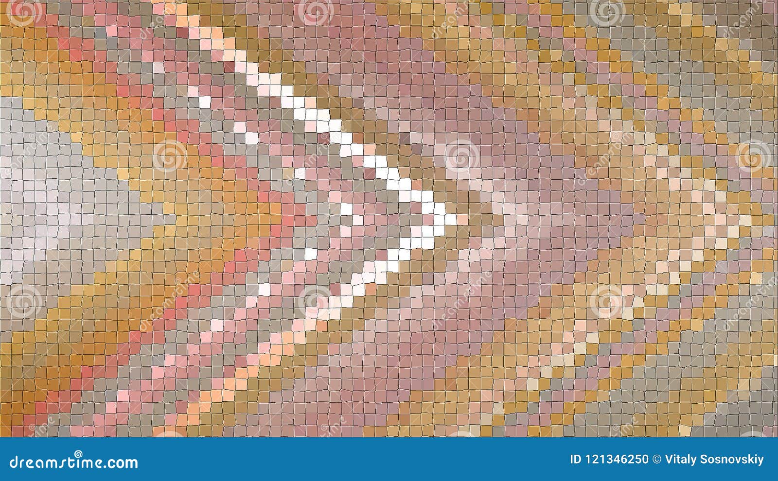 3d Mosaic Rendering Based On An Abstract Angular Composition Consisting Of Panels And Lines