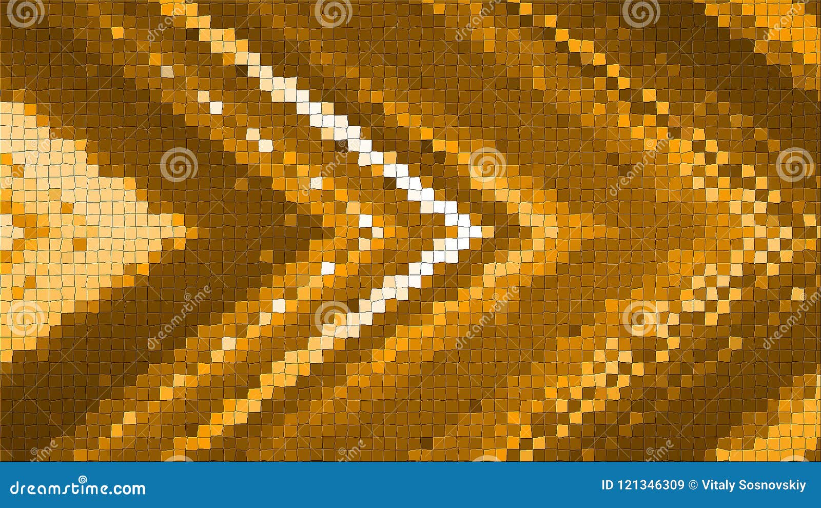 3d Mosaic Rendering Based On An Abstract Angular Composition Consisting Of Panels And Lines