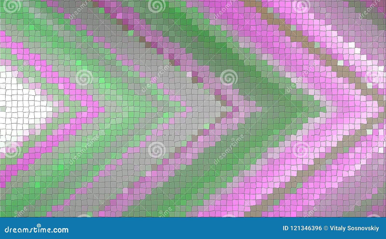 3d Mosaic Rendering Based On An Abstract Angular Composition Consisting Of Panels And Lines