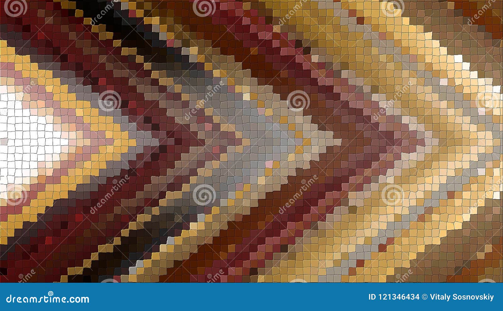 3d Mosaic Rendering Based On An Abstract Angular Composition Consisting Of Panels And Lines