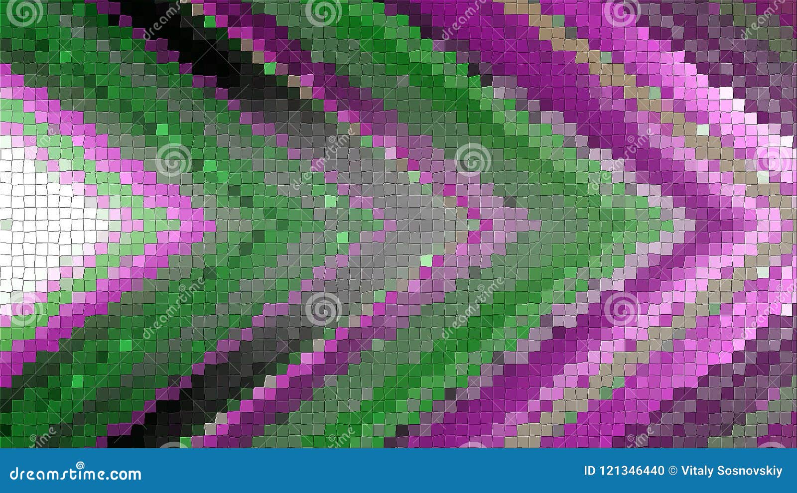 3d Mosaic Rendering Based On An Abstract Angular Composition Consisting Of Panels And Lines