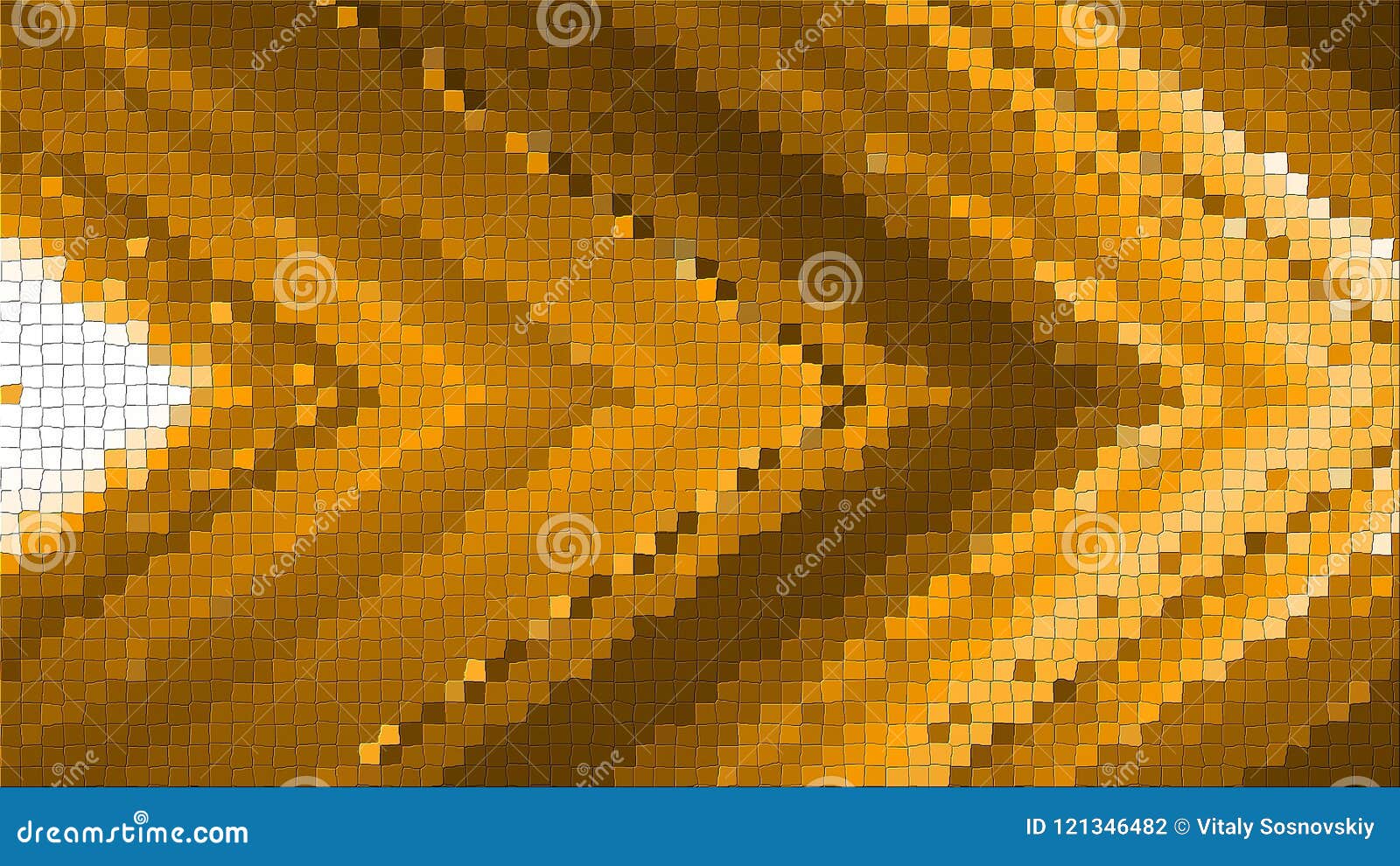 3d Mosaic Rendering Based On An Abstract Angular Composition Consisting