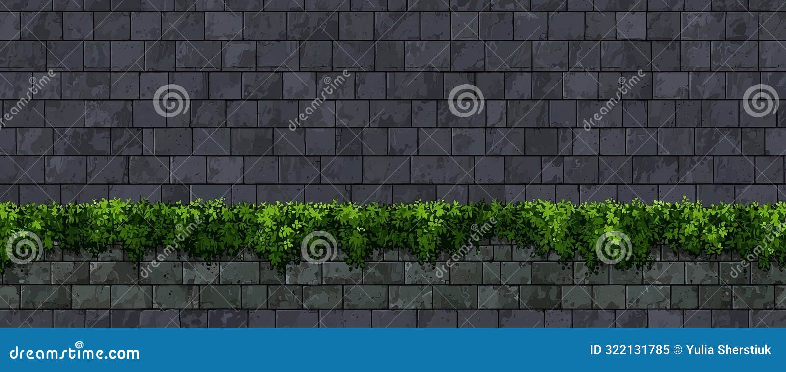 2D Moss Wall Tiling in Pixel Art Backgrounds or Wallpaper Gray ...