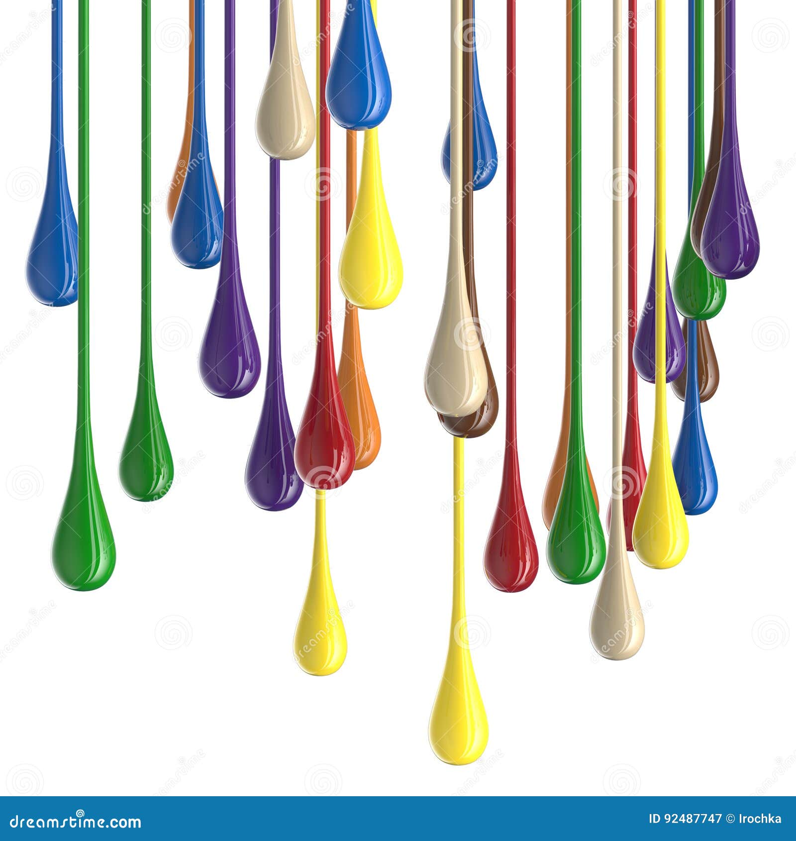 Drip Multicolor Template Banner Background. Vector | CartoonDealer.com ...