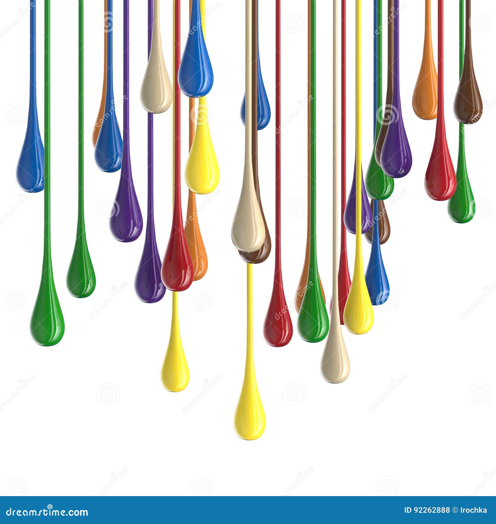 3D Multicolor Colorful Glossy Paint Drop Blobs Stock Illustration ... 3D Multicolor Colorful Glossy Paint Drop Blobs Stock Illustration ...