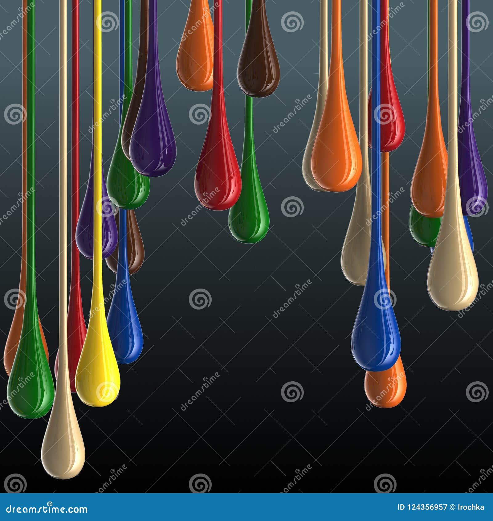 Drip Multicolor Template Banner Background. Vector | CartoonDealer.com ...