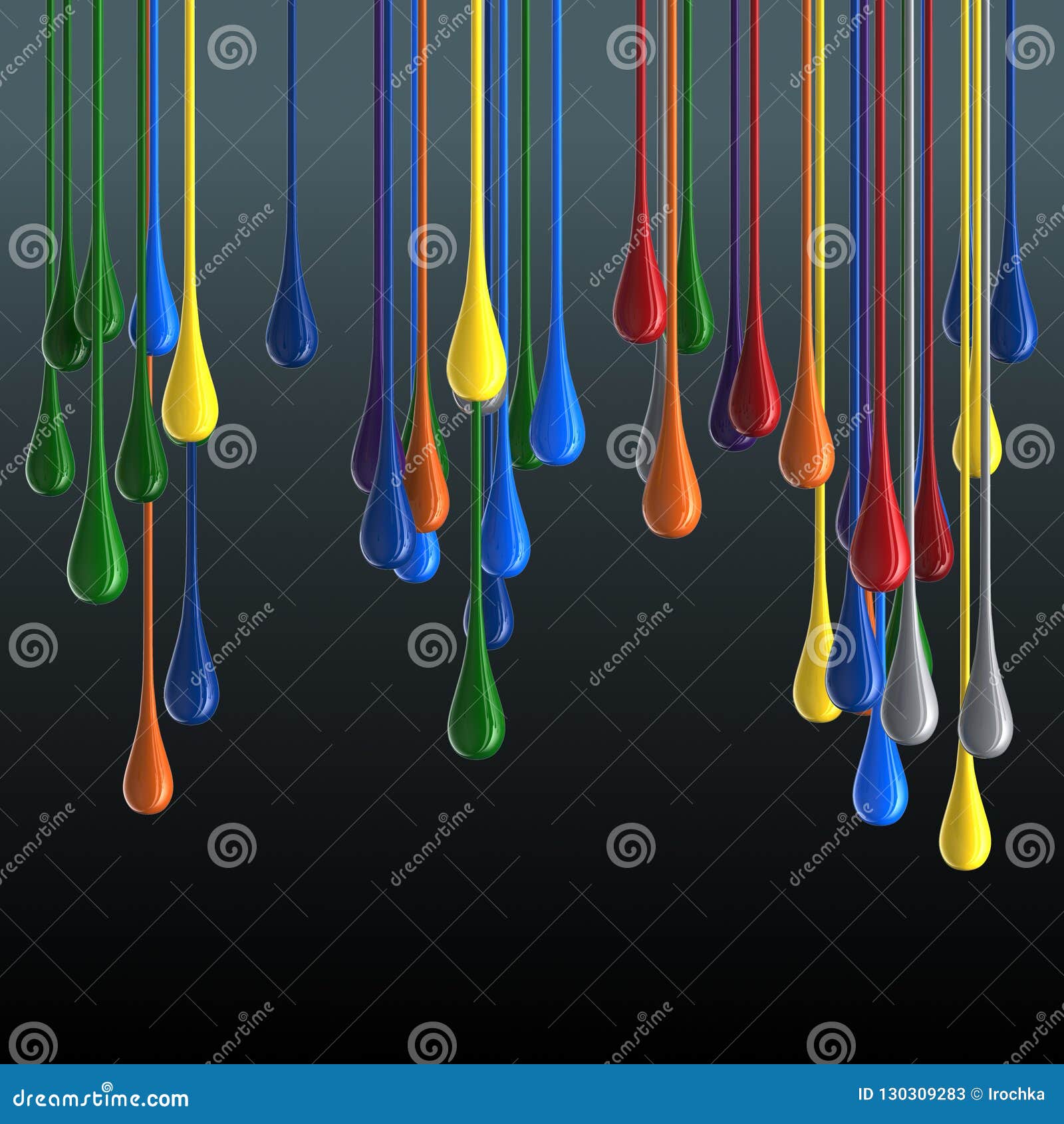 Drip Multicolor Template Banner Background. Vector | CartoonDealer.com ...