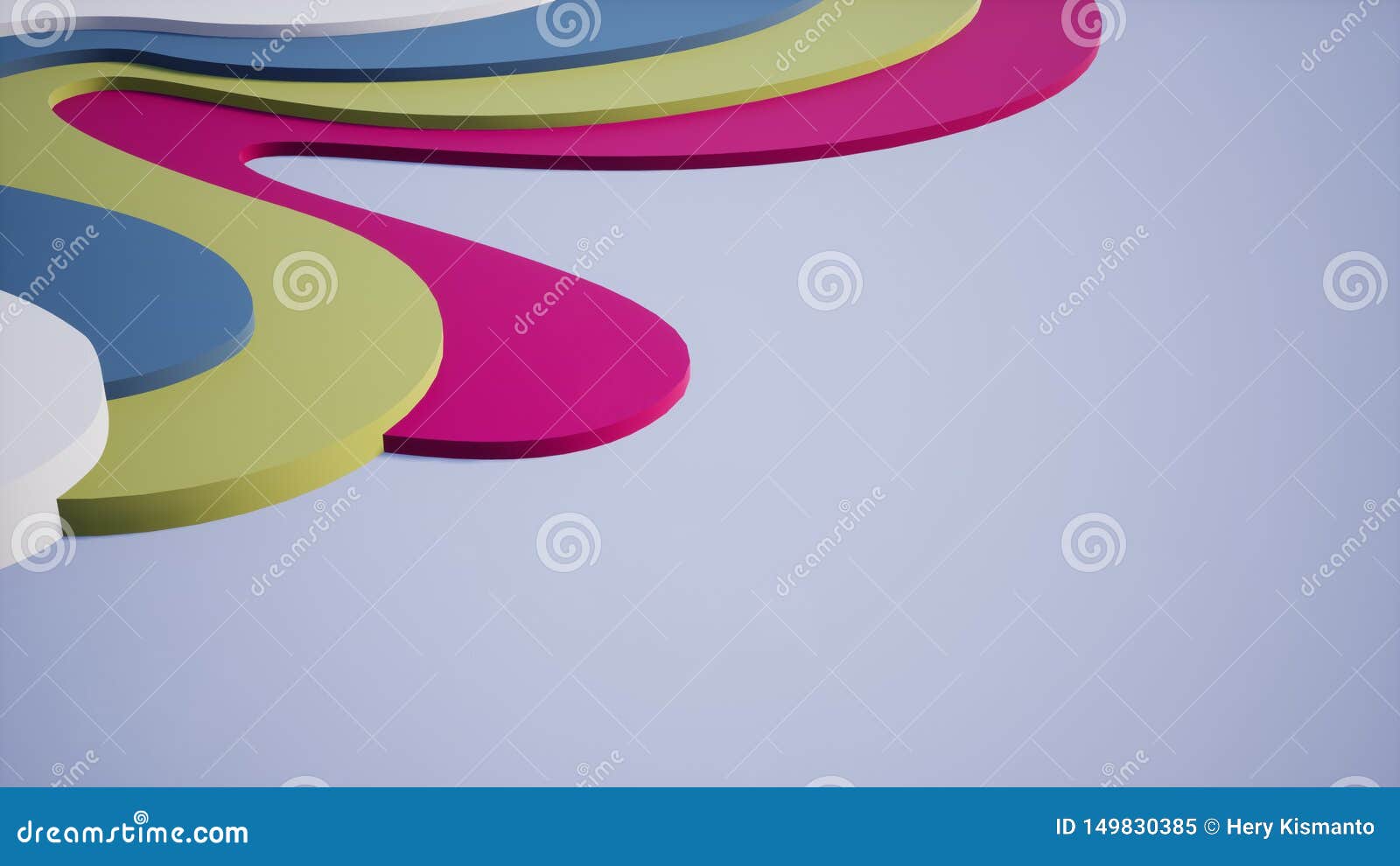 3D Multicolor Line Abstract Background Wallpaper Stock Illustration ...