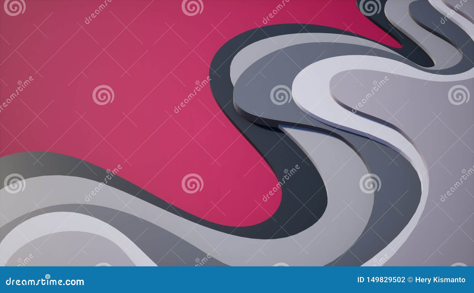 3D Multicolor Line Abstract Background Wallpaper Stock Illustration ...