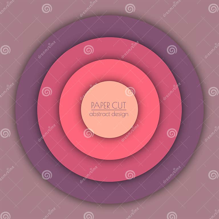 3d Multilayer Circle in the Style of Cut Paper Creates the Effect of ...