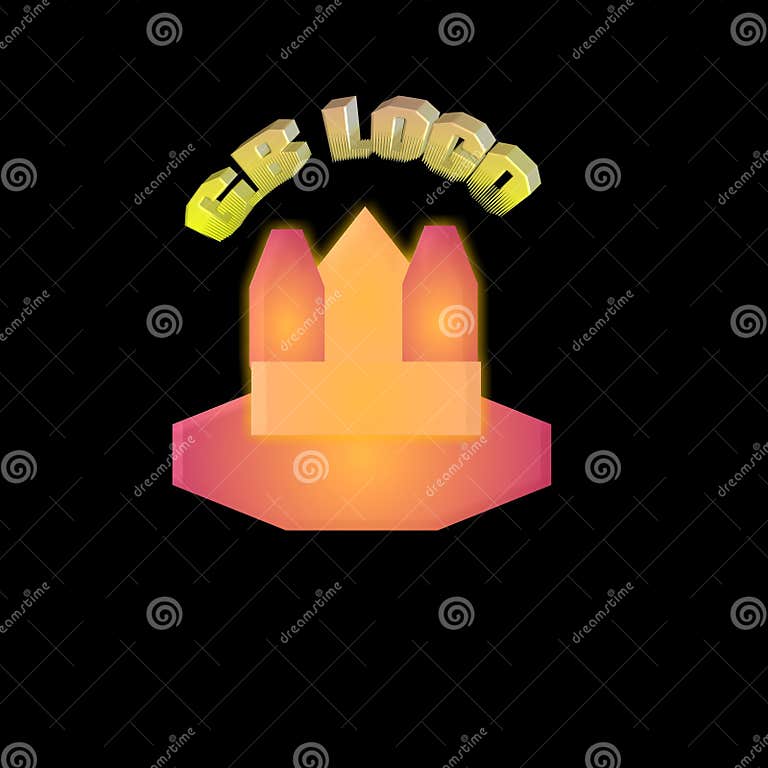 3D Multiple Logos Designing Stock Illustration - Illustration of ...
