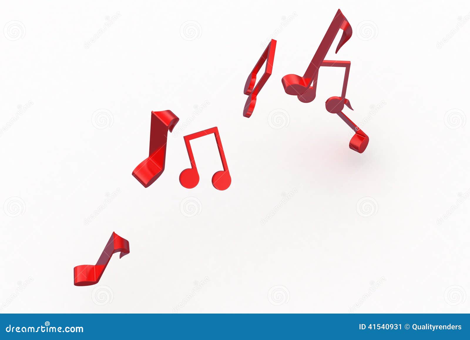 3d music notes stock illustration. Illustration of notes - 41540931