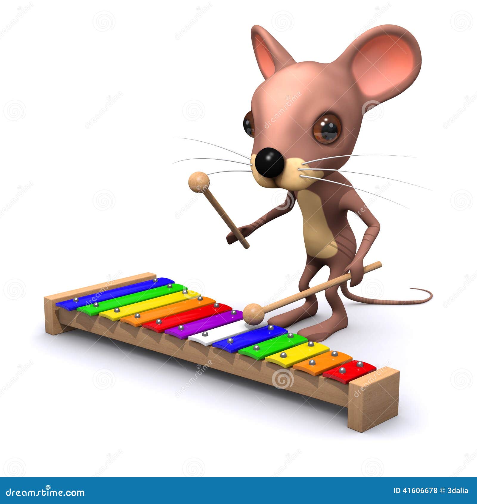3d Musical mouse stock illustration. Illustration of pets - 41606678