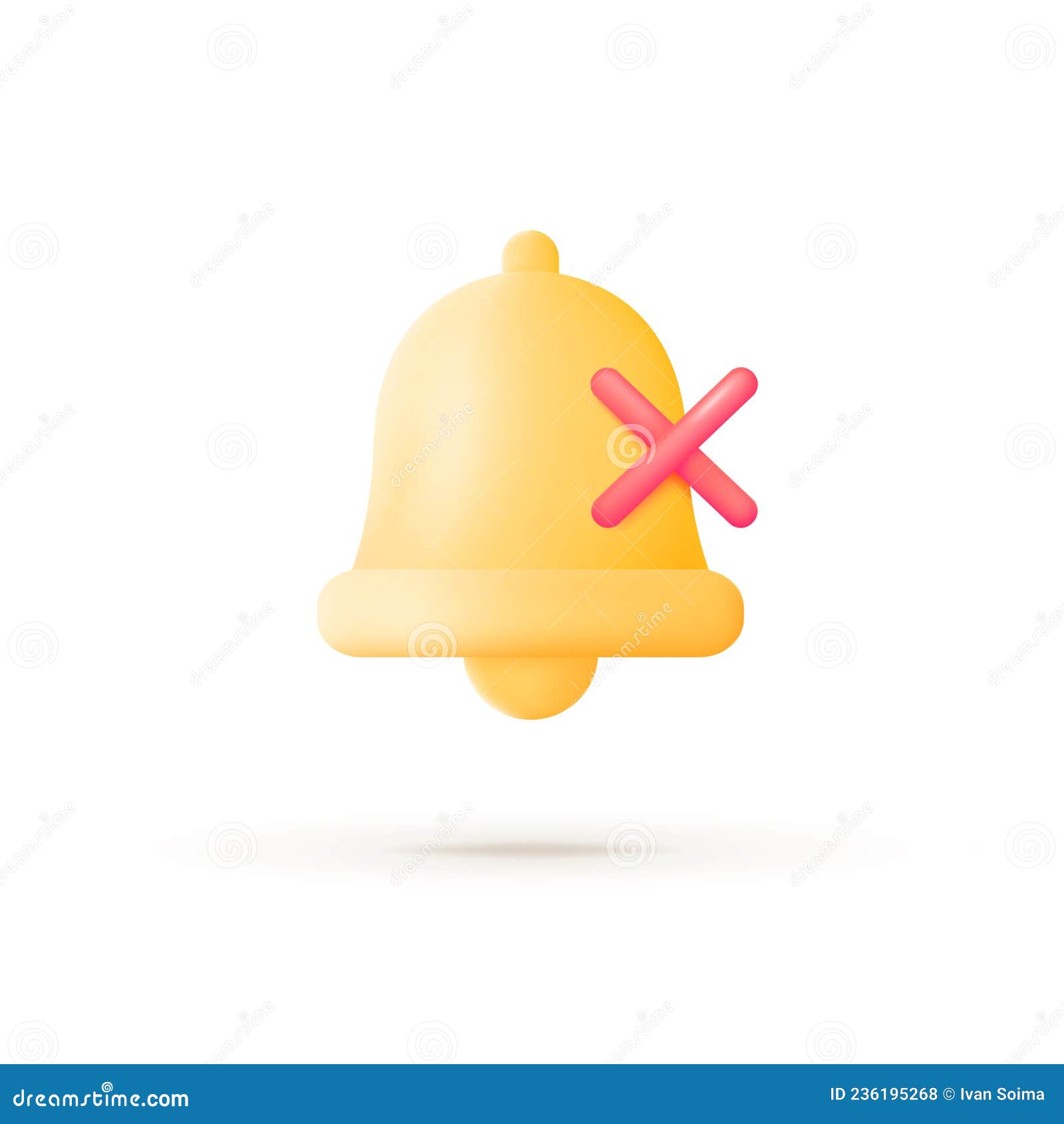 3d Mute. 3d Perspective Phone. Vector Design Isolated. Call Icon Vector ...