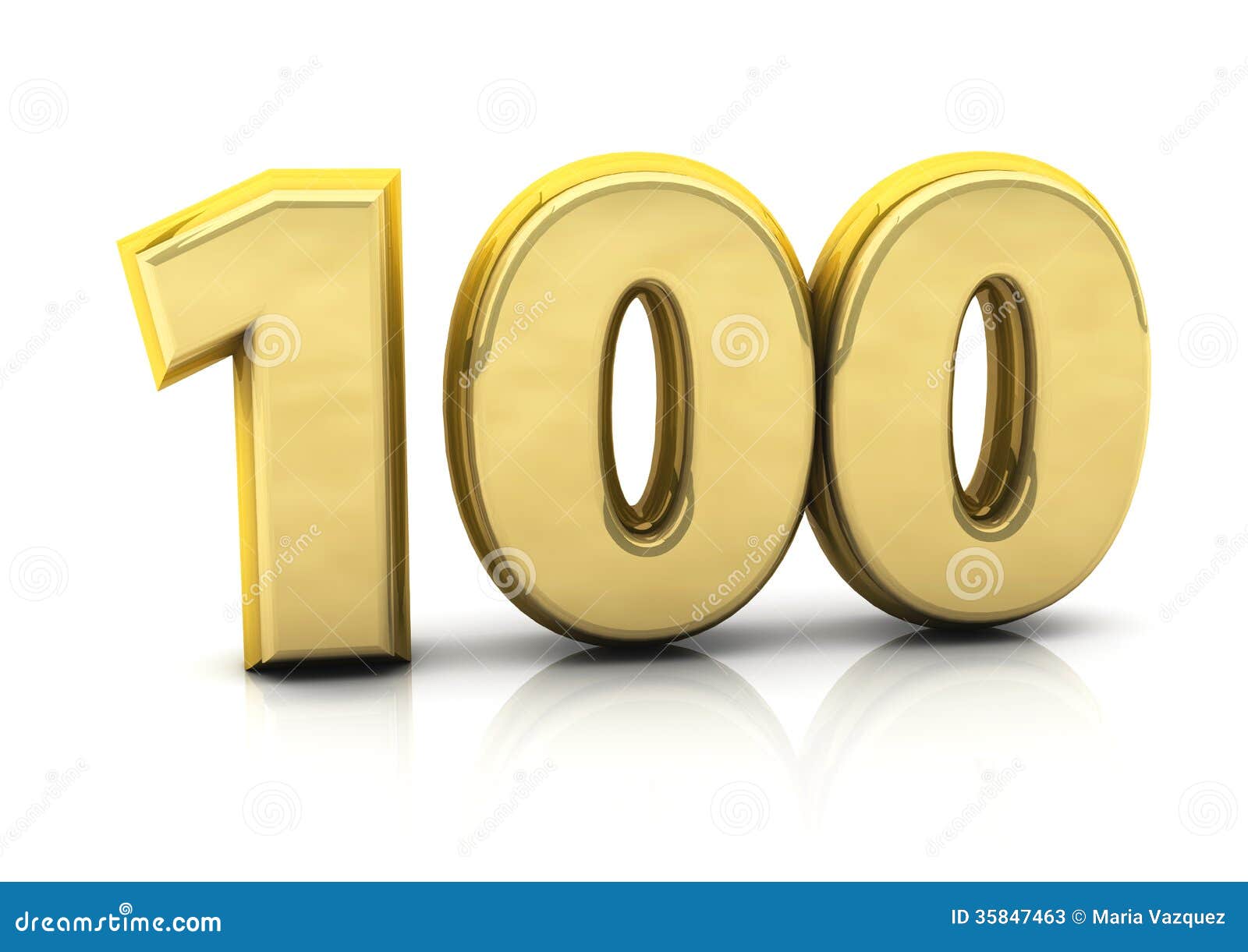 3d número ciento stock de ilustración. Ilustración de cuenta - 35847463