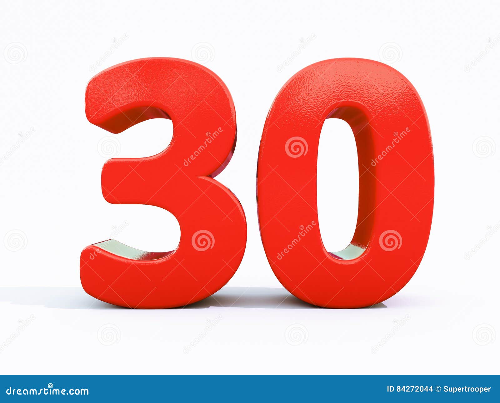 3d número treinta stock de ilustración. Ilustración de folleto - 84272044