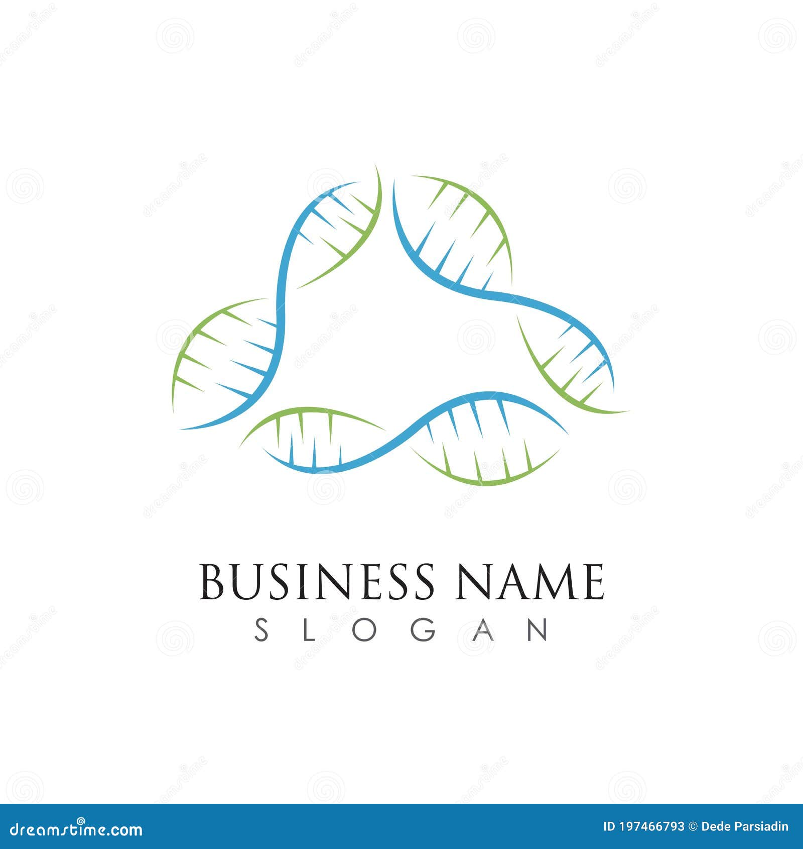 D,N,a Logo Vector Icon Template Stock Vector - Illustration of molecule ...