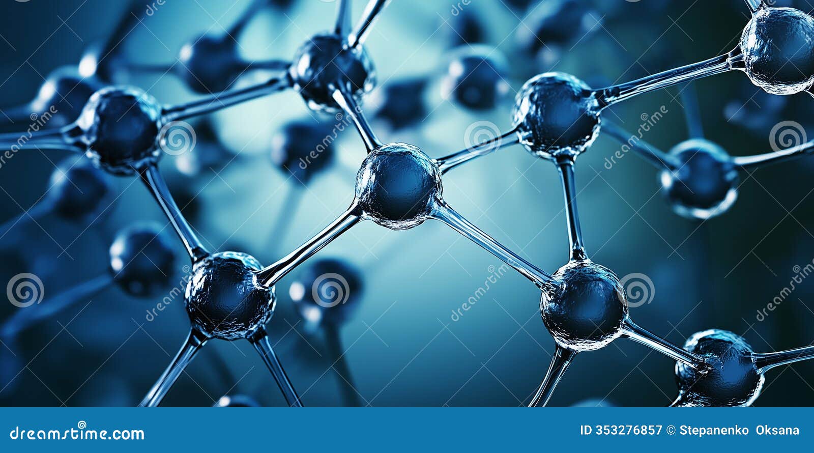 3D Nanotechnology Fullerene Texture Cyberspace. Nano Fiber Chemical ...