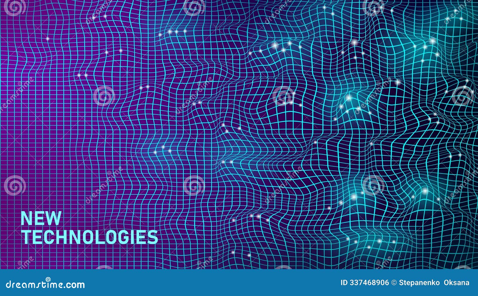 3D Nanotechnololy Dots Texture Cyberspace. Nano Fiber Chemical Modern ...