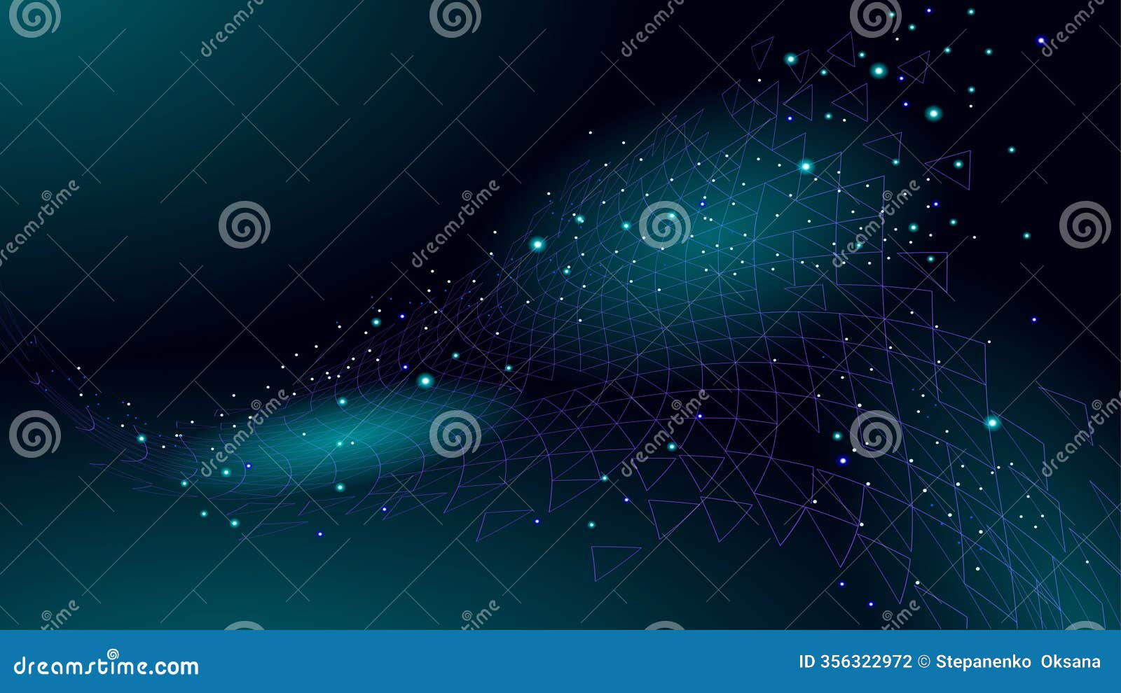 3D Nanotechnololy Graphene Texture Cyberspace. Nano Fiber Chemical ...