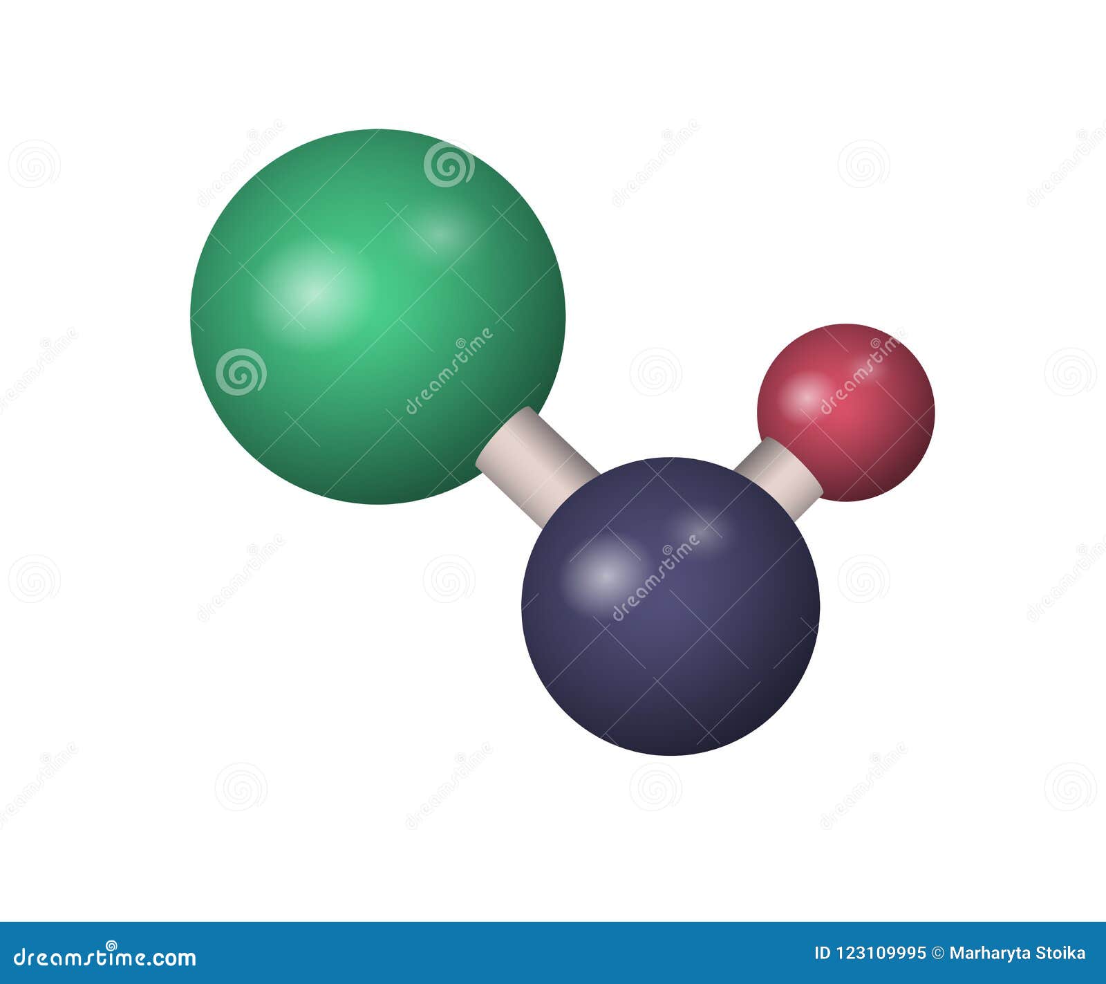 3d Naoh Molecule Stock Vector Illustration Of Chemistry 123109995