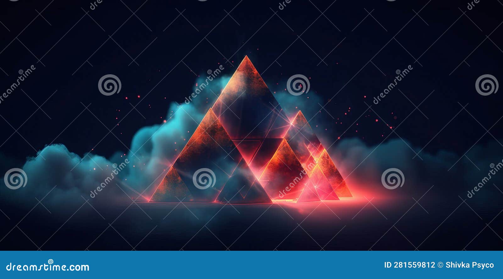 Neon Shape Symbols Generated Seamless Texture Stock Photography ...