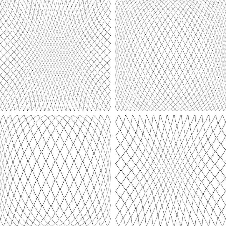 3D net textures set stock vector. Illustration of black - 163825571