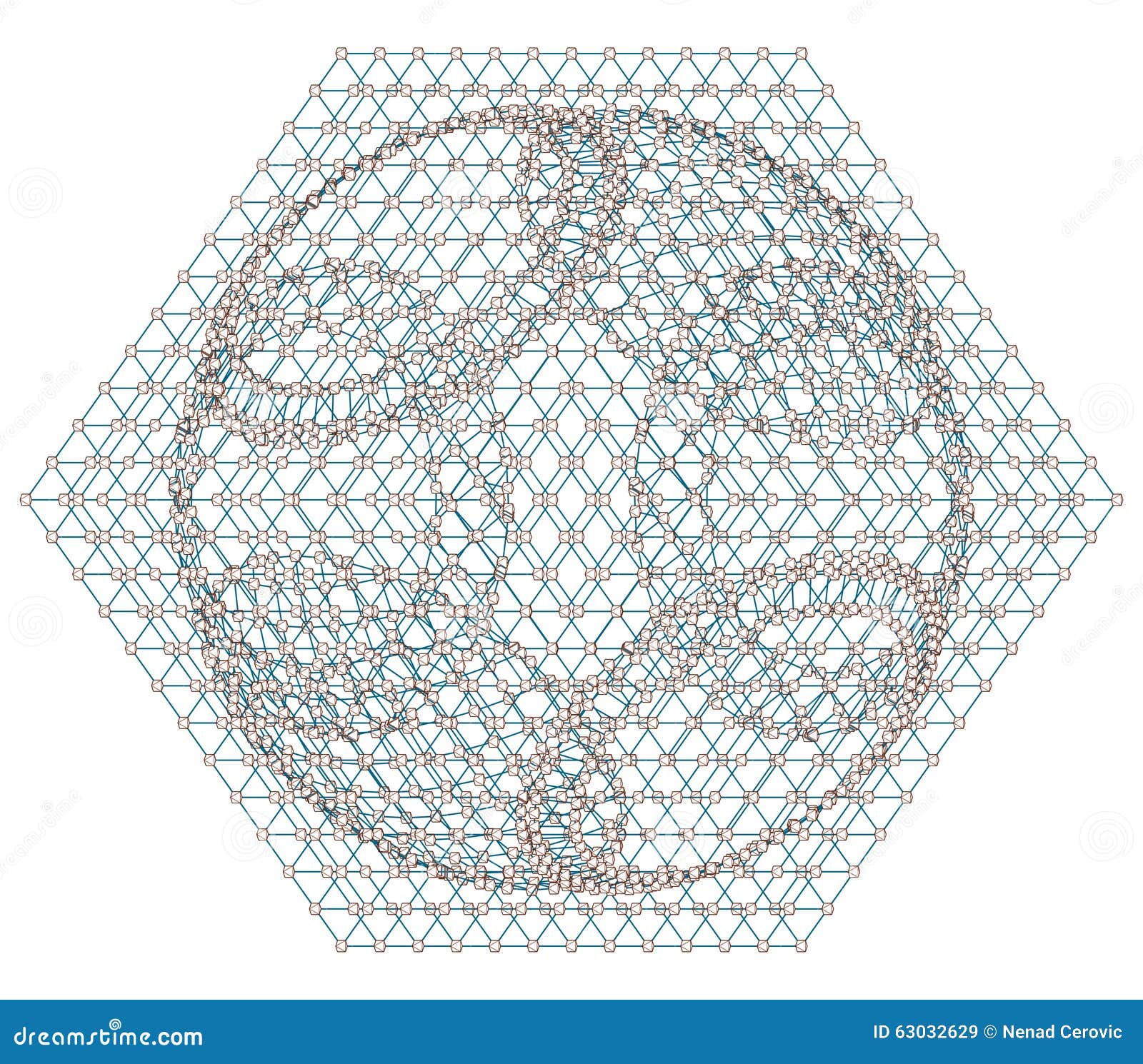 3d Network Concept on White Background Vector Stock Vector ...