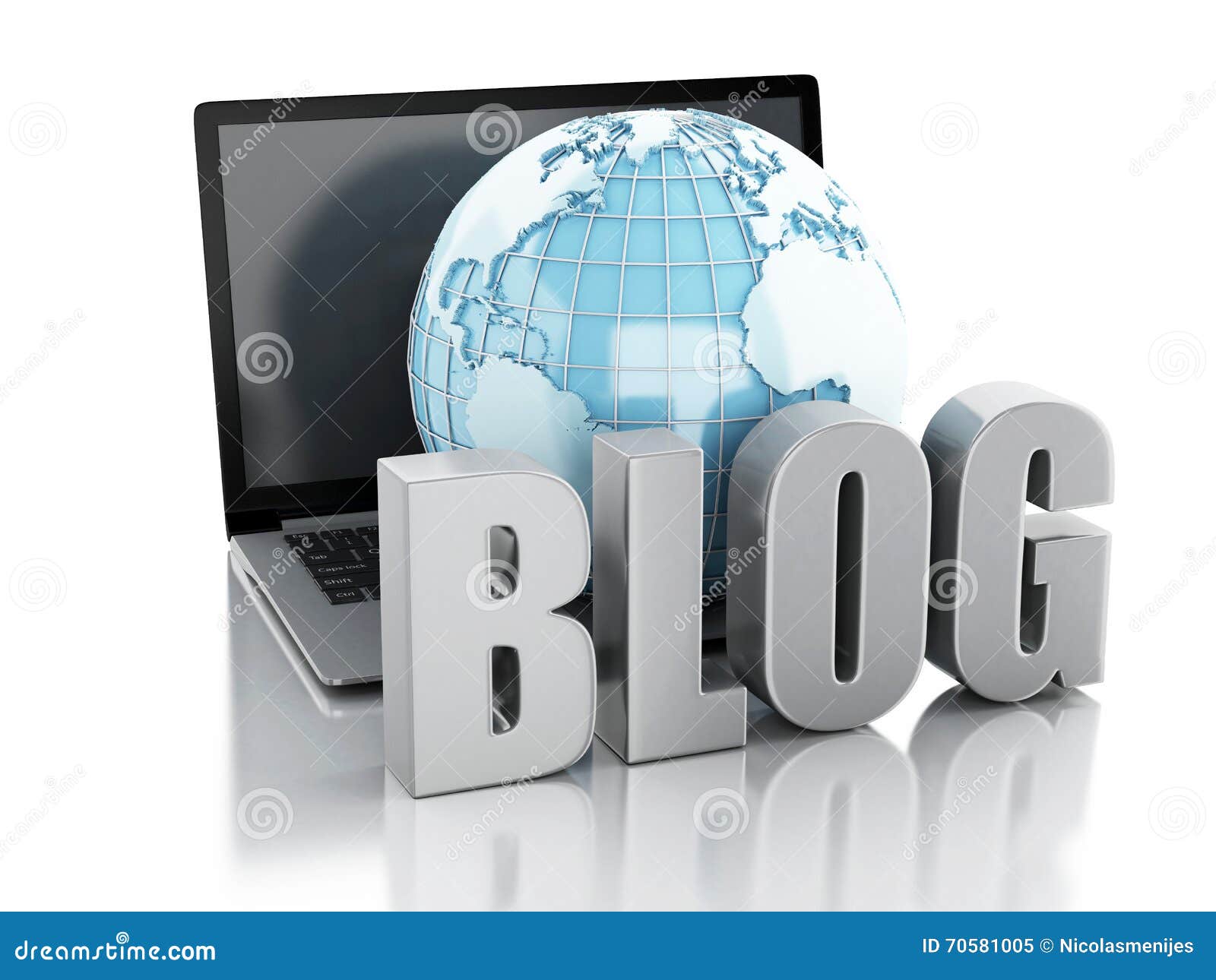 Blog Laptop - Holding Up To Crowd Stock Photo | CartoonDealer.com #7145928