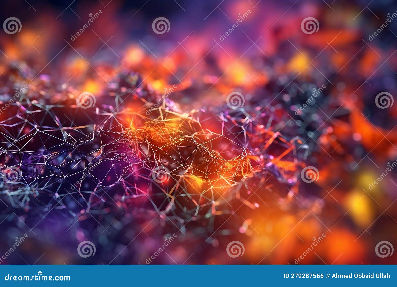 3D Neural Network: an Abstract Illustration of Big Data, Generative AI ...