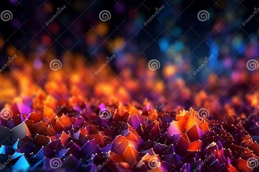 3D Neural Network: an Abstract Illustration of Big Data, Generative AI ...